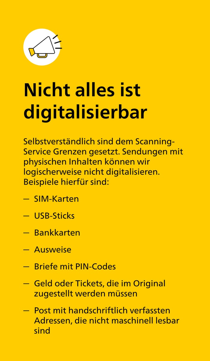 Welche Post du digital abwickeln kannst und welche nicht