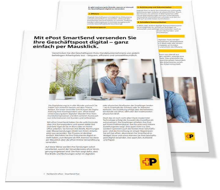 ePost SmartSend - Briefe bequem online versenden