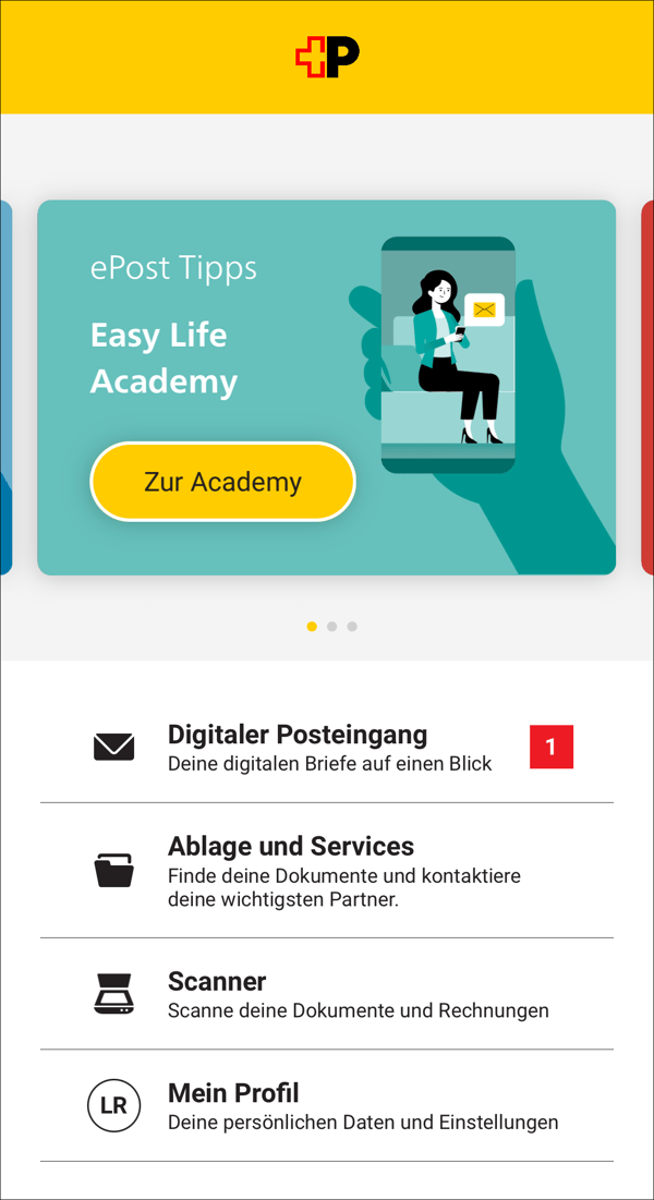 ePost - Onboarding für Privatkunden - Kanton St. Gallen